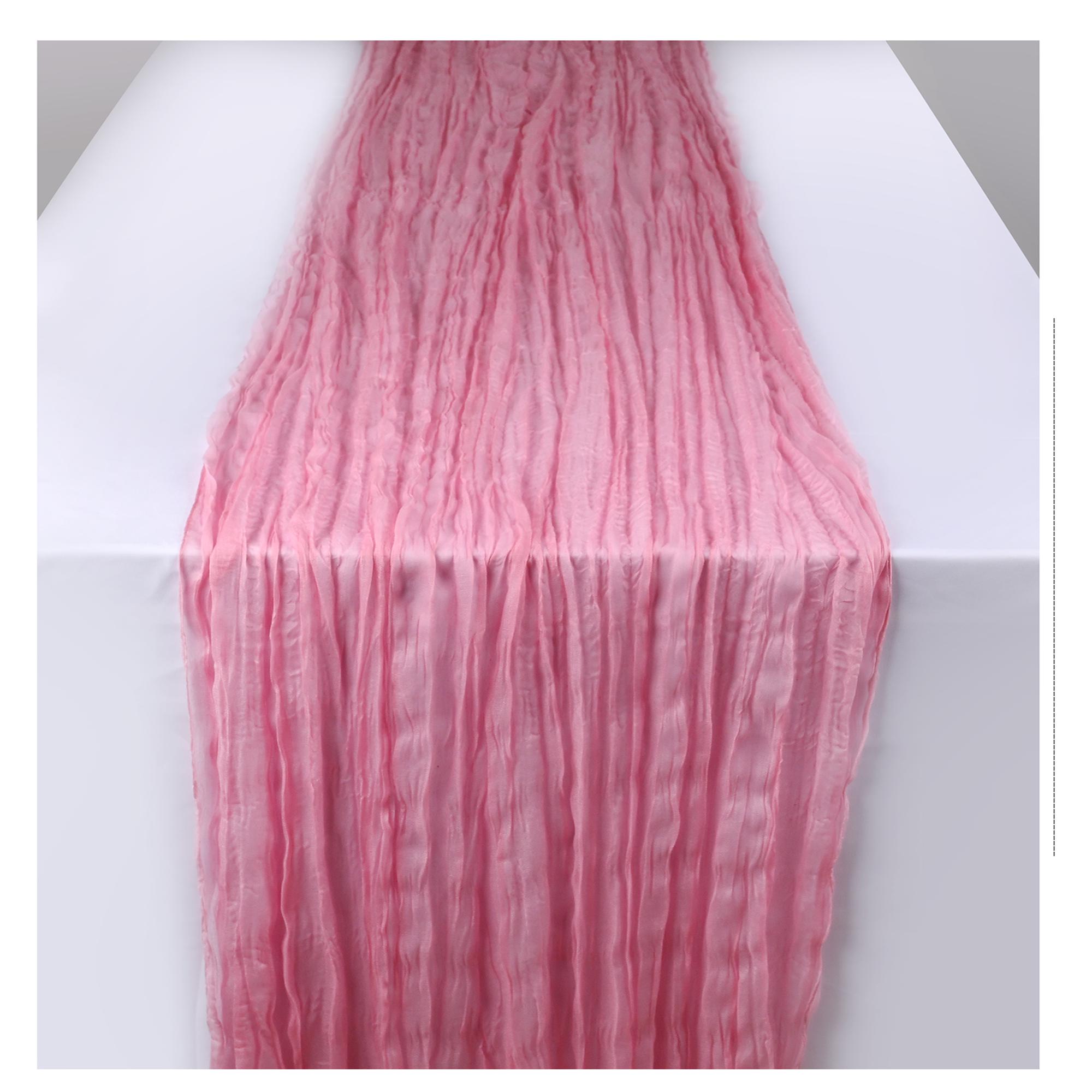 2 Pack Dusty Pink Cheesecloth Table Runners: 10FT Gauze Boho Decor - Etsy
