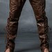 Men's Gothic Brown Leather Lace-up Pants - Viking Renaissance LARP ...