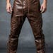 Men's Gothic Brown Leather Lace-up Pants - Viking Renaissance LARP ...