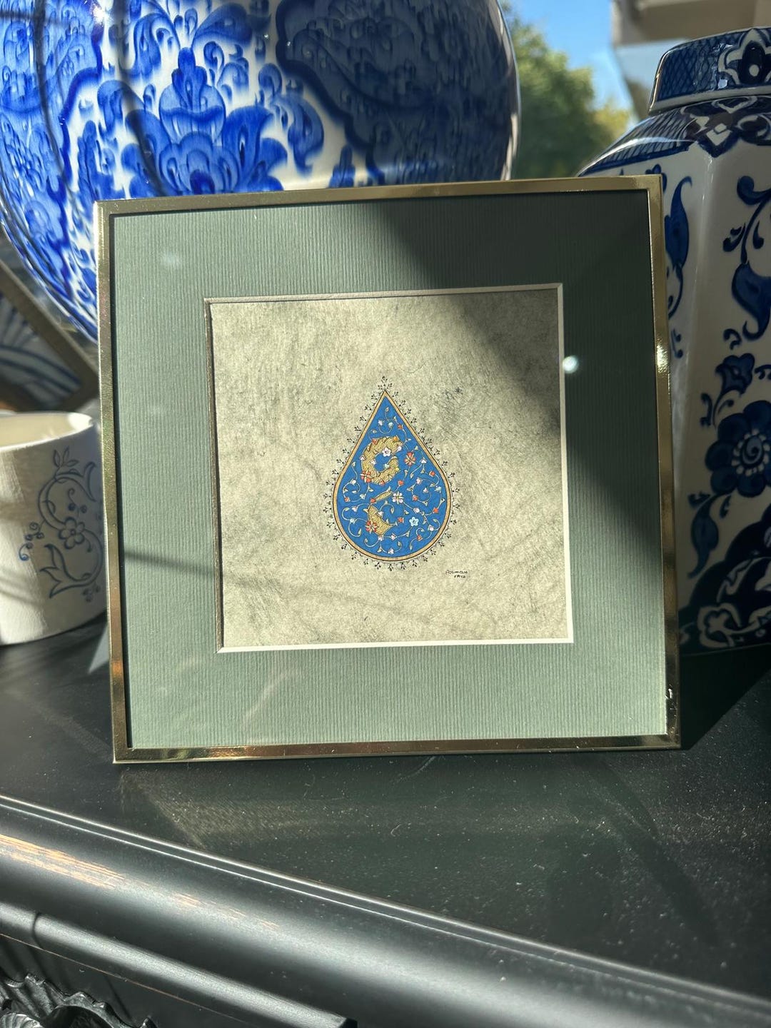 Handmade Turkısh Tezhip Art,traditional Islamic Artwall Decor ...