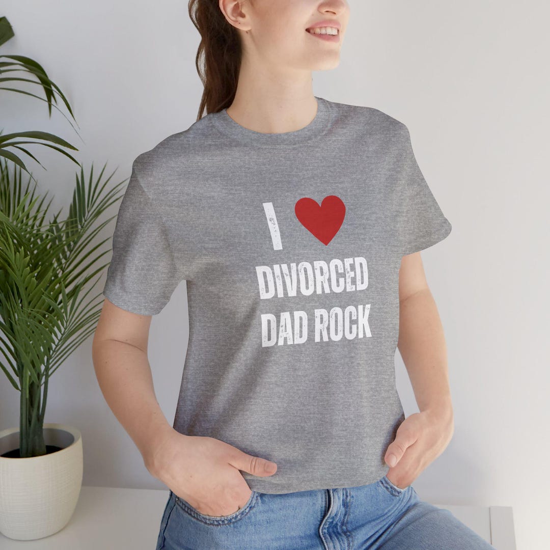 Divorced Dad Rock Funny Fathers Day T-shirt, Father's Day Gift Tee ...