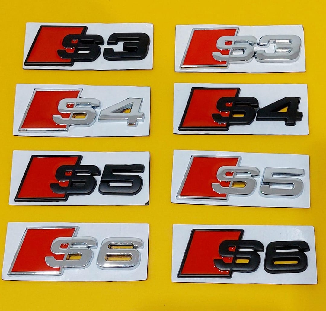 Premium Metal Audi Sport Badge Emblem Custom Rear Sticker for Audi S3 ...