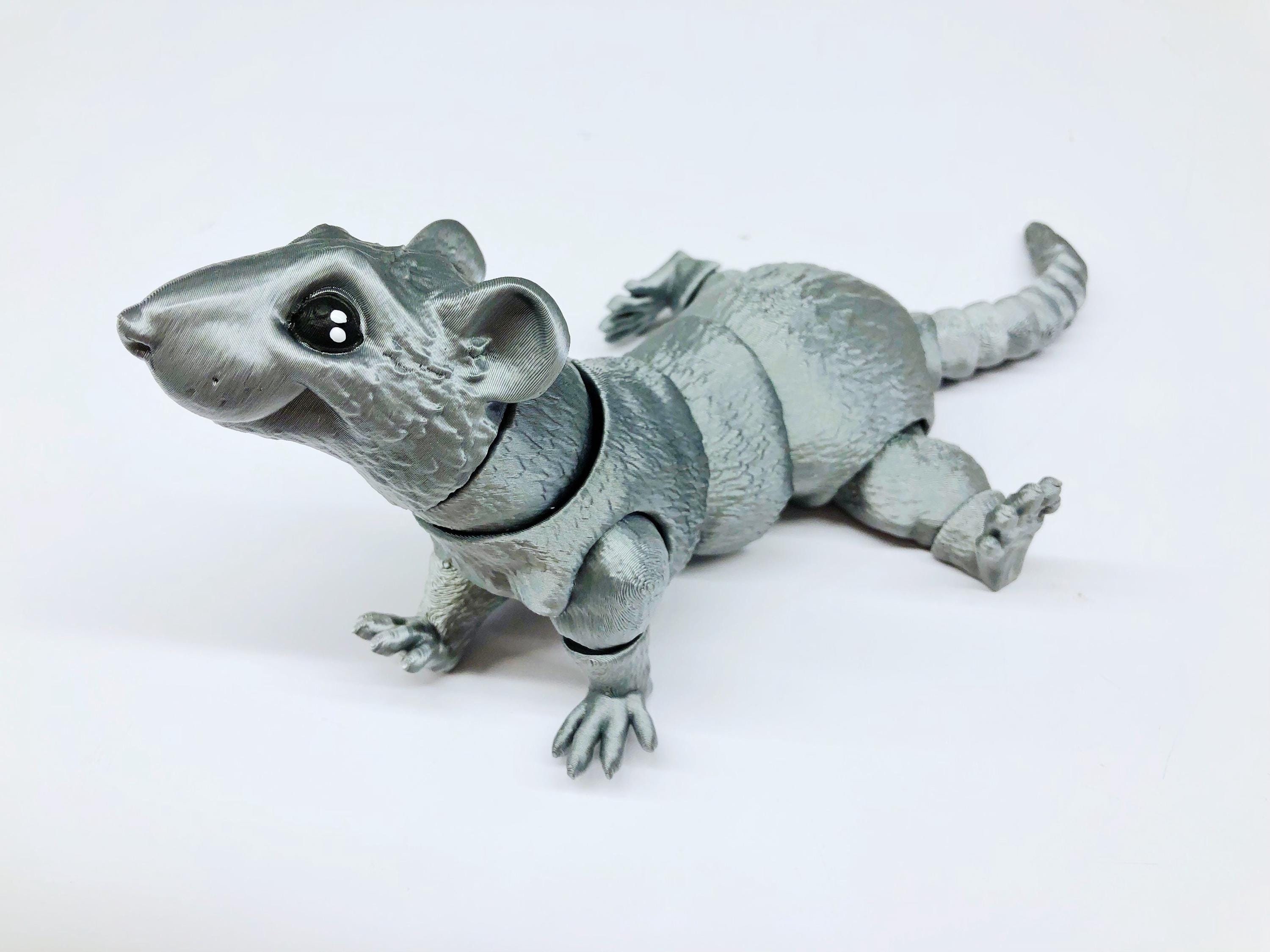 Articulated 3d Printed Rat - Fidget Toy - Desk Toy - Rat Toy - Rodent ...