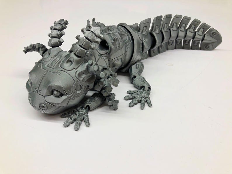 Articulated 3d Printed Robot Axolotl - Fidget Toy - Desk Toy - Axolotl ...