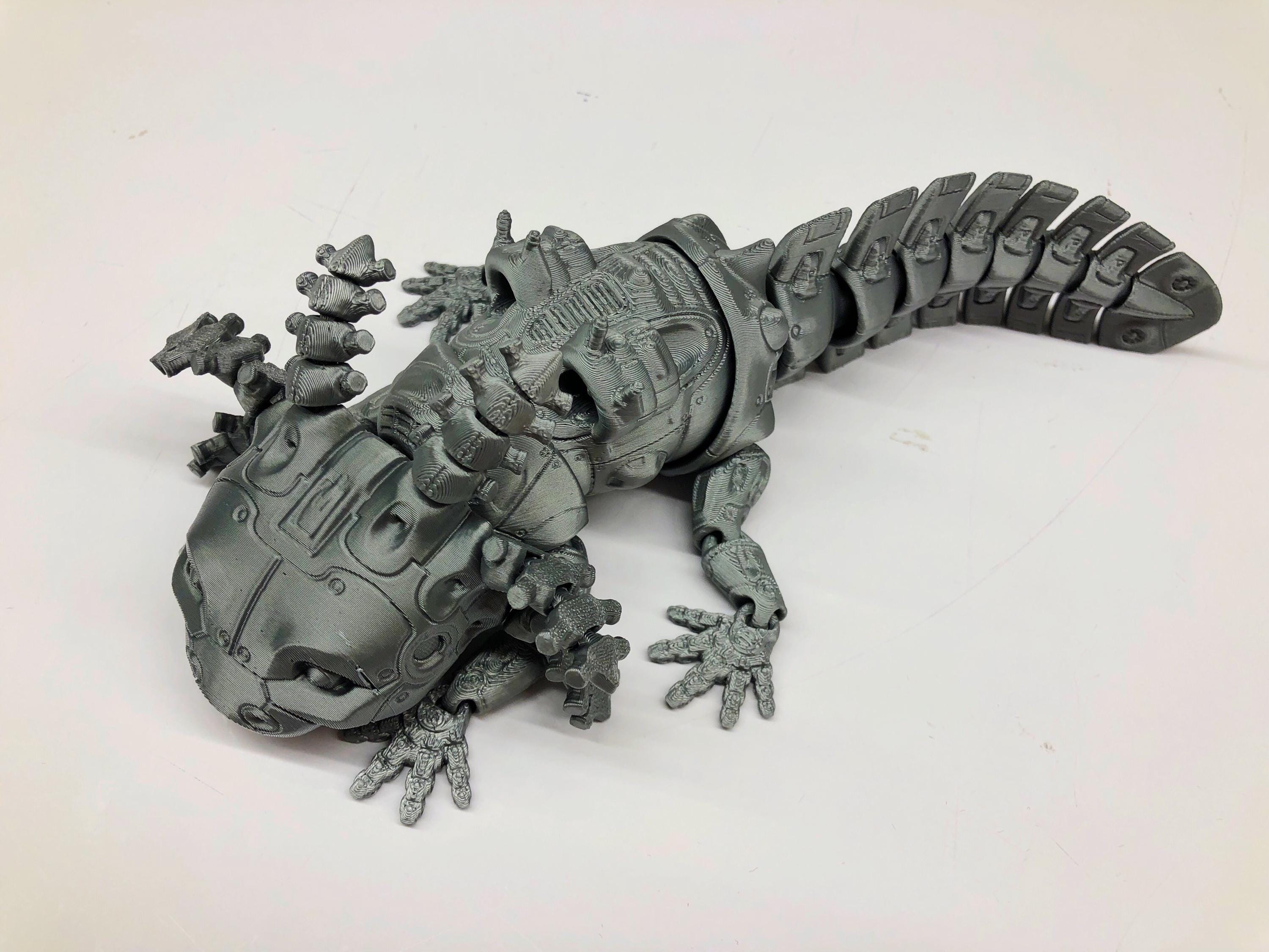 Articulated 3d Printed Robot Axolotl - Fidget Toy - Desk Toy - Axolotl ...