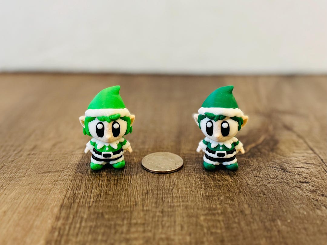 3d Printed Mini Christmas Elf - Party Favor - Classroom Reward - Desk ...
