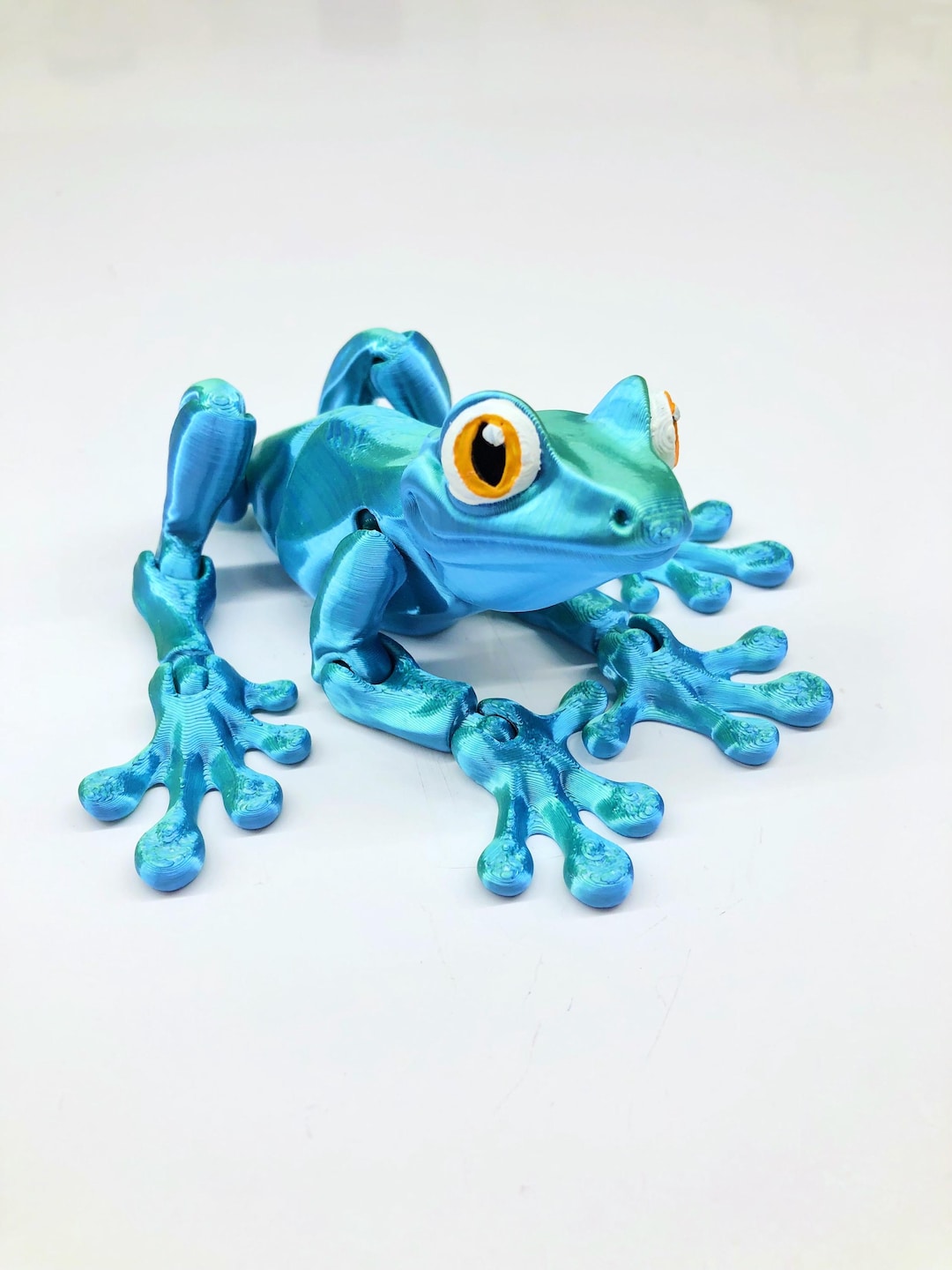 Articulated 3d Printed Tree Frog - Fidget Toy - Desk Toy - Reptile Toy ...