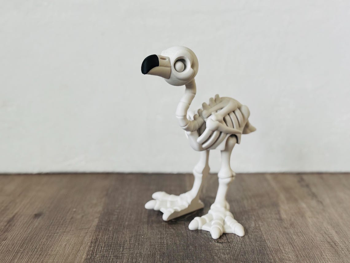 3d Printed Flamingo Skeleton - Beach Halloween - Halloween Decor ...
