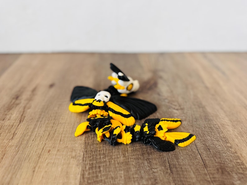 3d Printed Deaths Head Hawkmoth Dragon - Skull Dragon - Bug Dragon ...