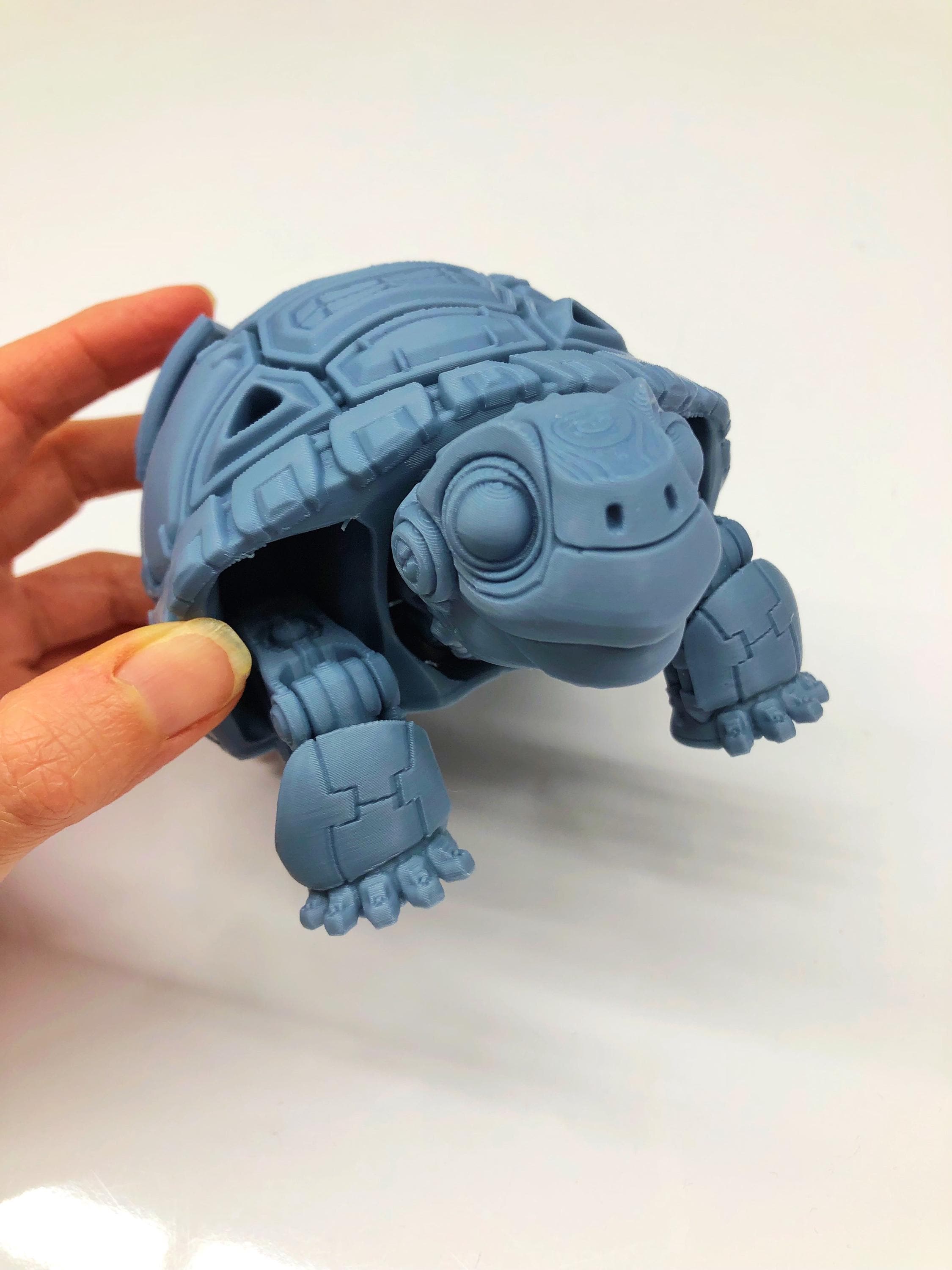 Articulated 3d Printed Robot Tortoise - Fidget Toy - Desk Toy - Turtle ...