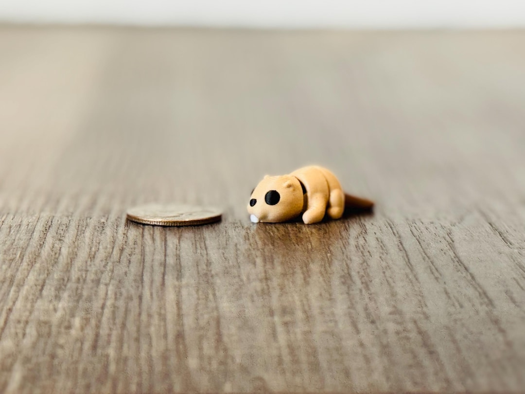 3d Printed Mini Beaver - Party Favor - Classroom Reward - Desk Toy ...