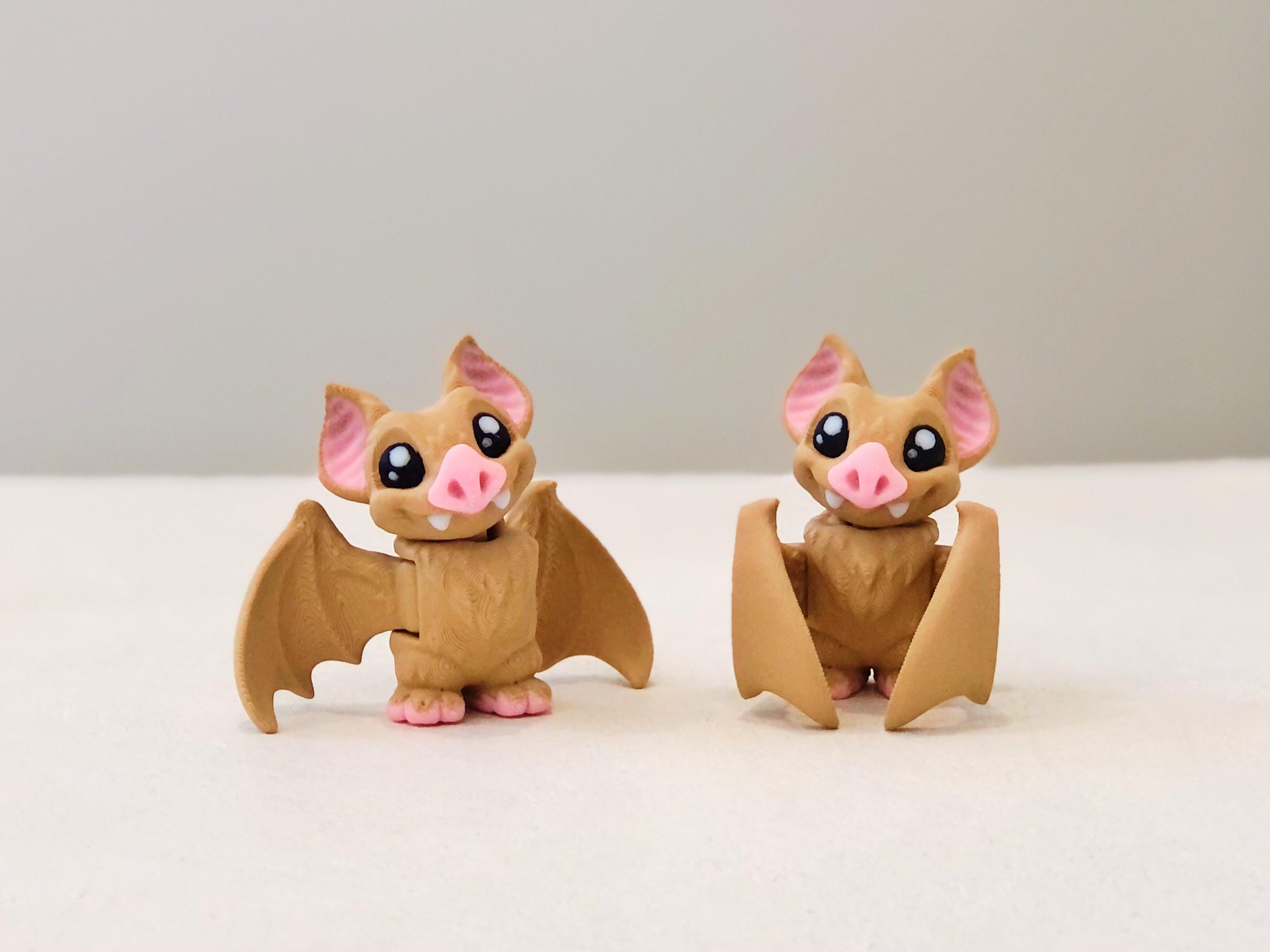 Small 3d Printed Bat - Bat Toy - Fidget - Bat Birthday - Cute Bat ...