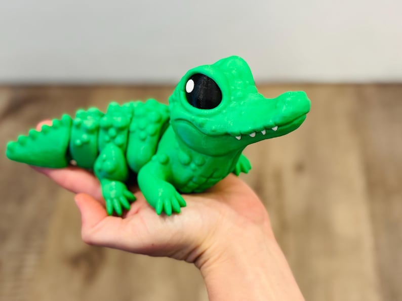 3d Printed Alligator/crocodile - Fidget - Zoo - Zoo Birthday - Safari ...