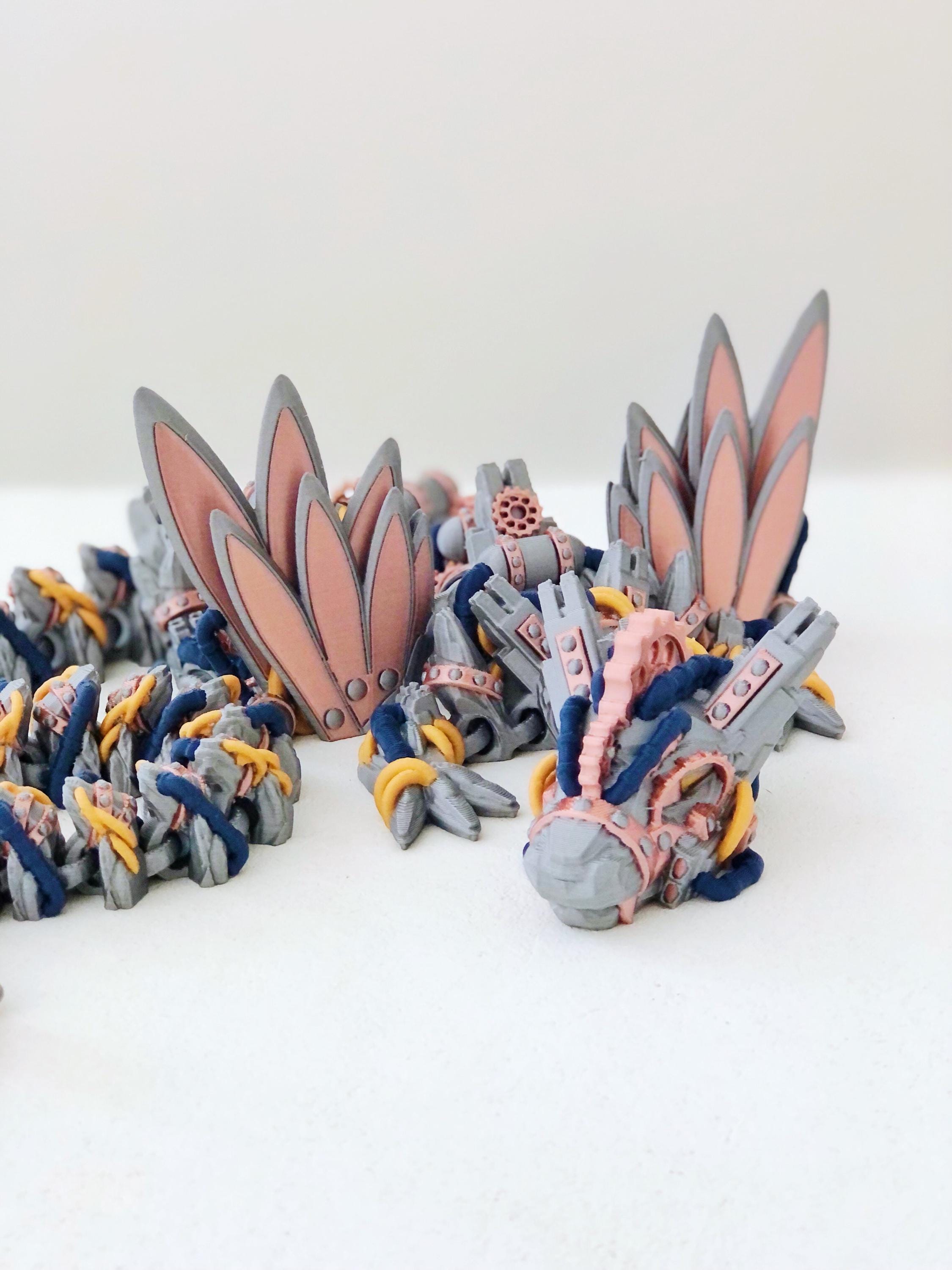 Steampunk Dragon - Cinderwing - 3d Printed Dragon - 3d Printer - Dragon ...