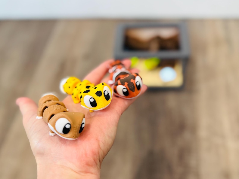 3d Printed Gecko Enclosure - Pretend Play Pet - Pet Reptile - Leopard ...