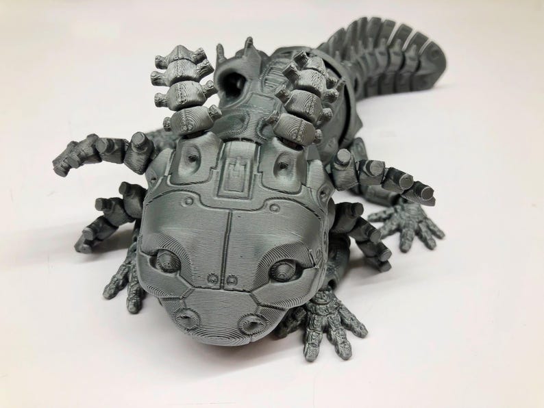 Articulated 3d Printed Robot Axolotl - Fidget Toy - Desk Toy - Axolotl ...