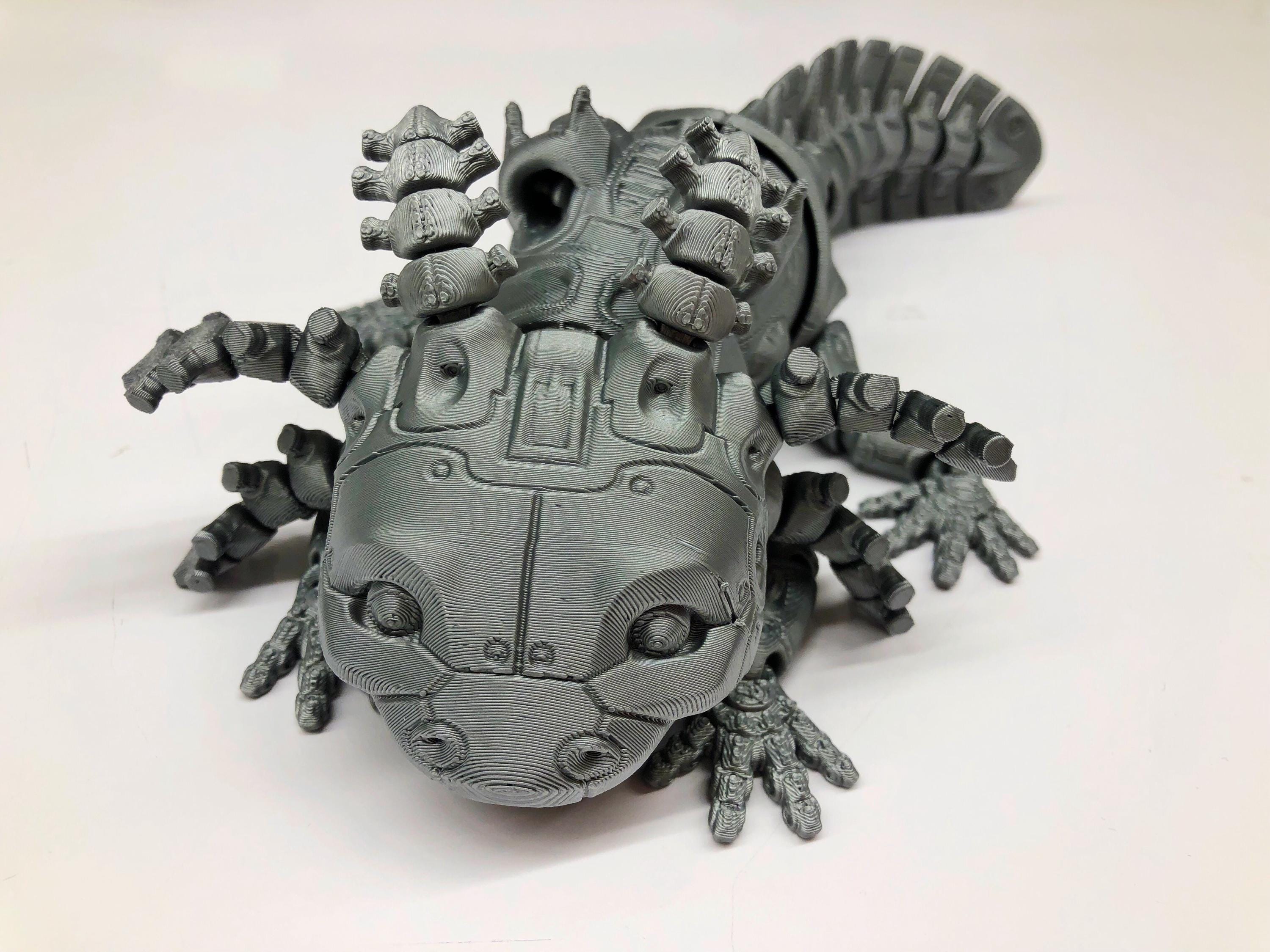 Articulated 3d Printed Robot Axolotl - Fidget Toy - Desk Toy - Axolotl ...