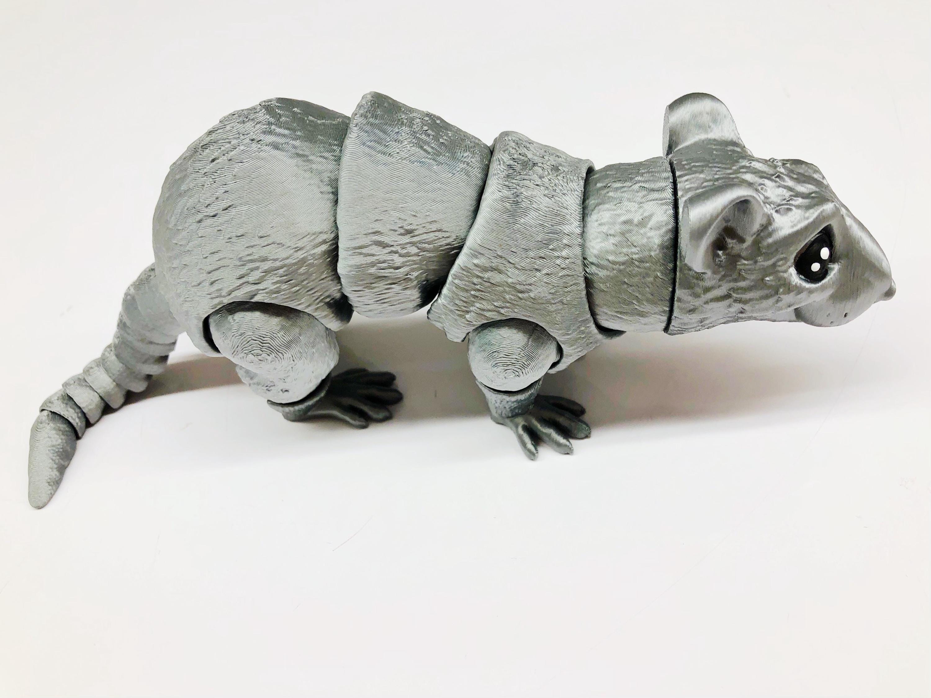 Articulated 3d Printed Rat - Fidget Toy - Desk Toy - Rat Toy - Rodent ...