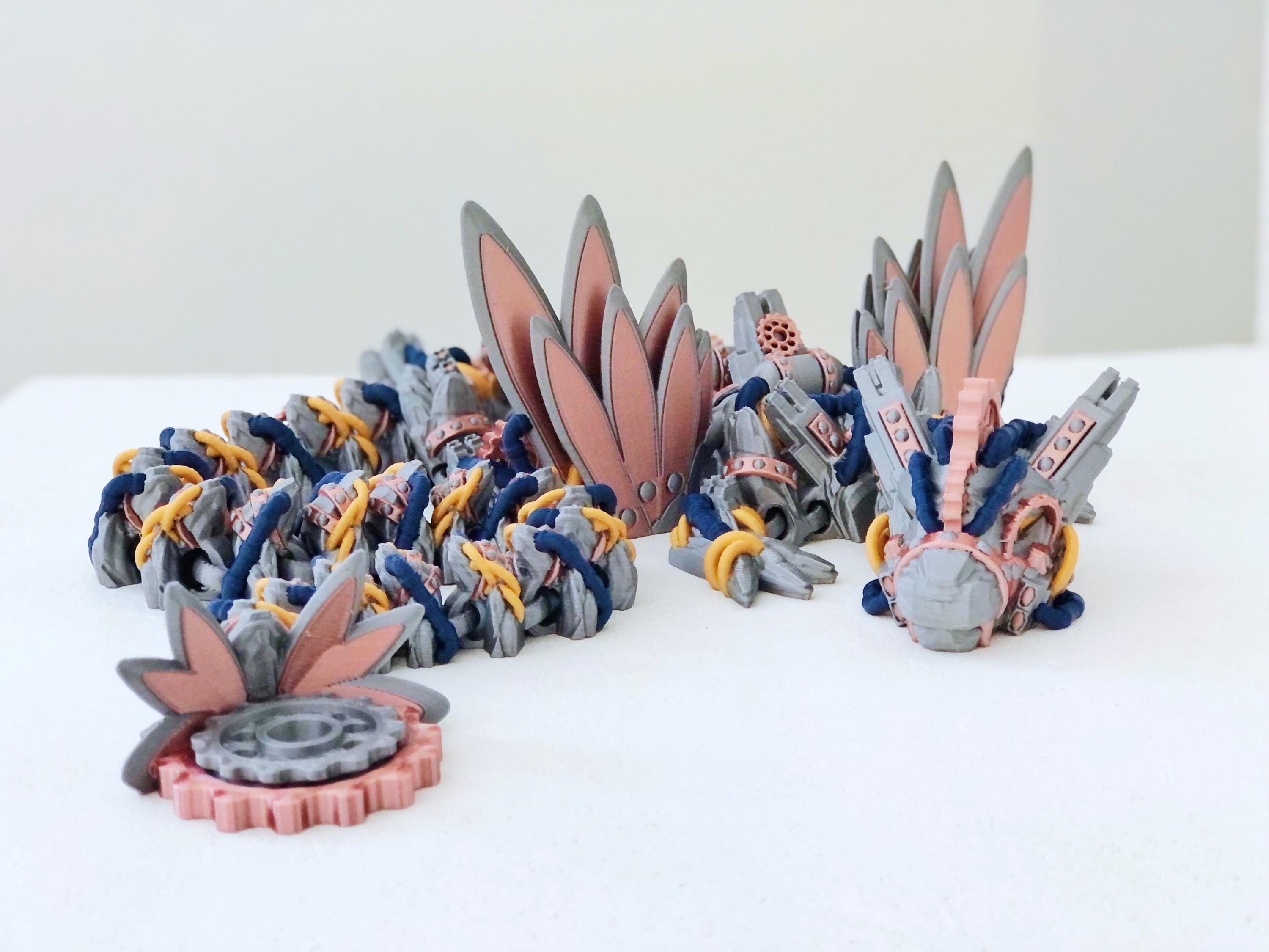 Steampunk Dragon - Cinderwing - 3d Printed Dragon - 3d Printer - Dragon ...