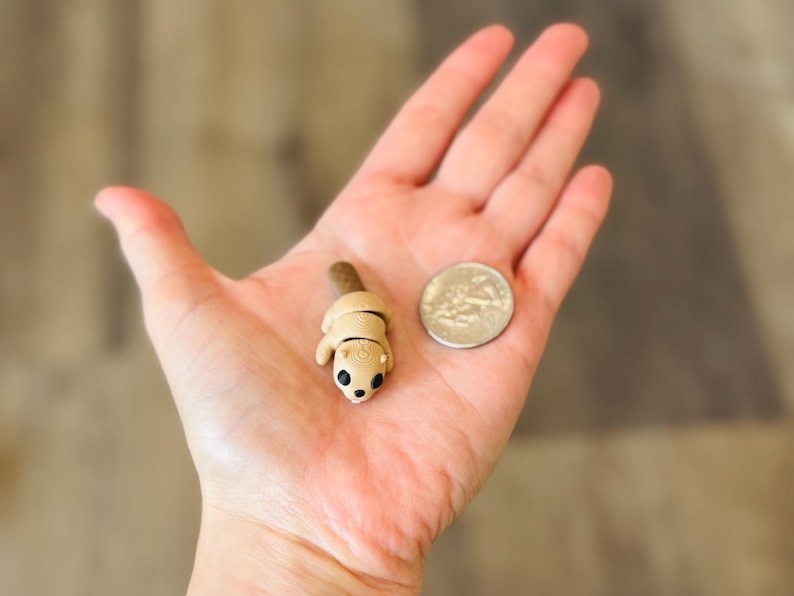 3d Printed Mini Beaver - Party Favor - Classroom Reward - Desk Toy ...