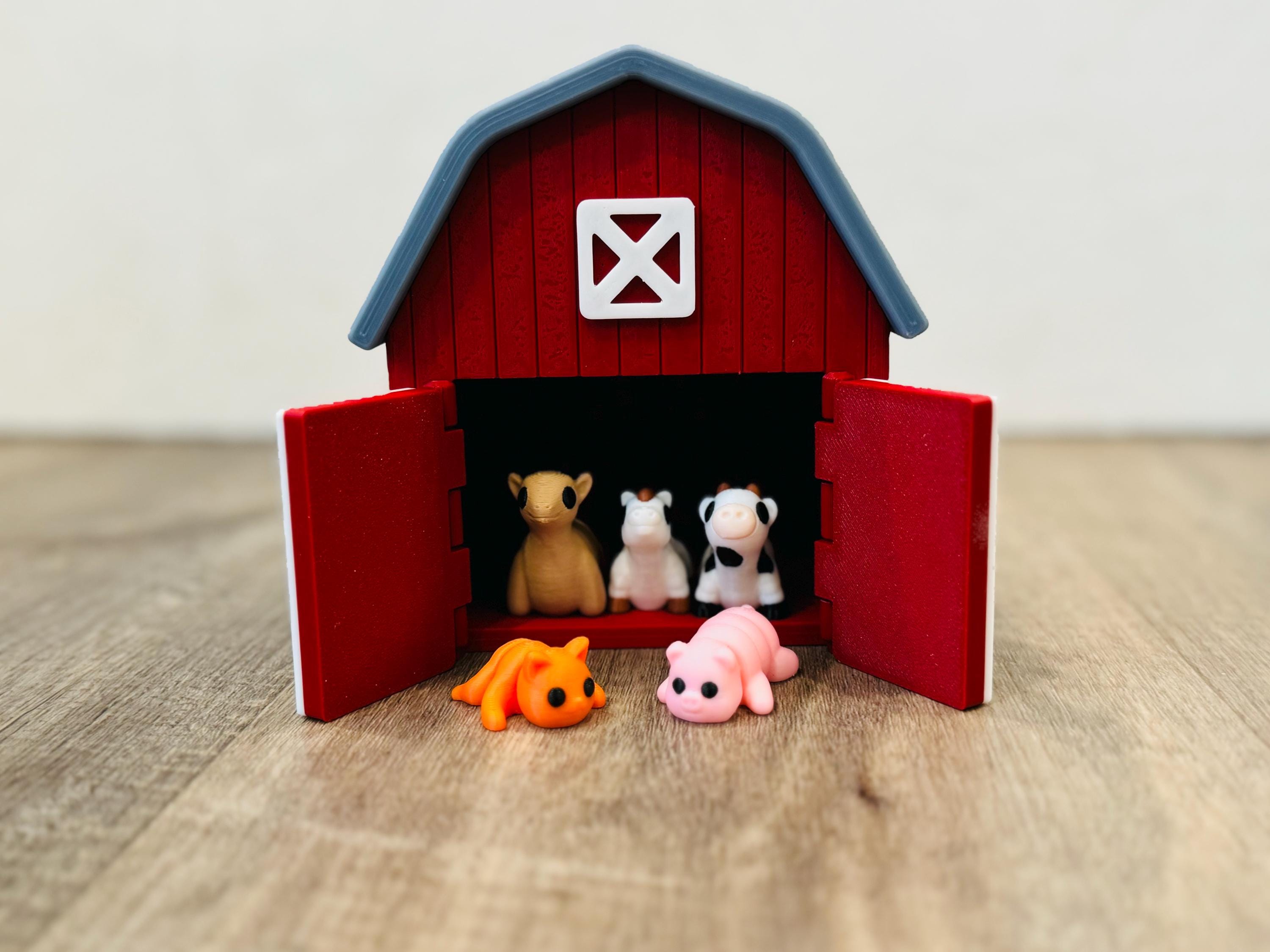 3d Printed Barn With or Without Mini Animals - Farm - Farm Birthday ...