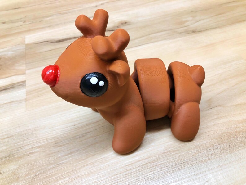 Supersized Reindeer - Fidget Toys - Desk Toy - 3d Printed - Christmas ...