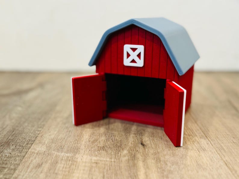 3d Printed Barn With or Without Mini Animals - Farm - Farm Birthday ...