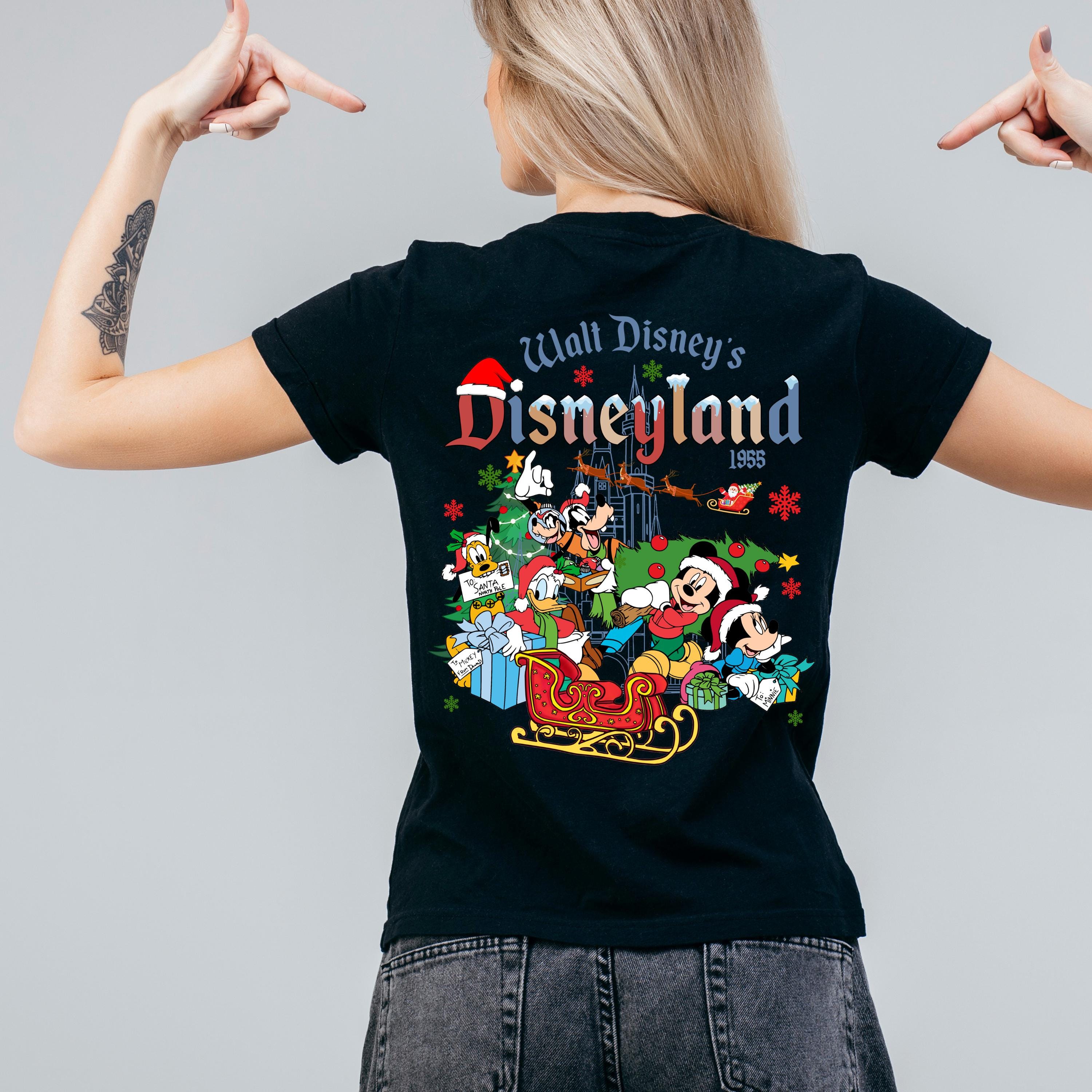 Vintage Disney's Est 1955 DTF, Mickey Very Merry Christmas Heat Press ...