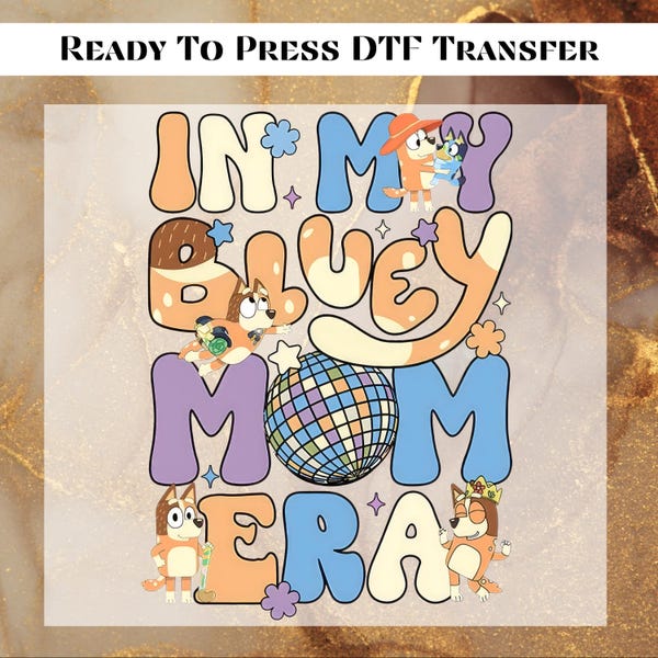 Bluey Heat Transfer - Etsy