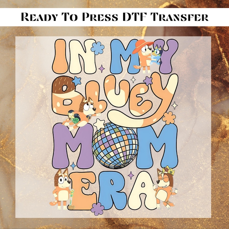 Bluey Heat Transfer - Etsy