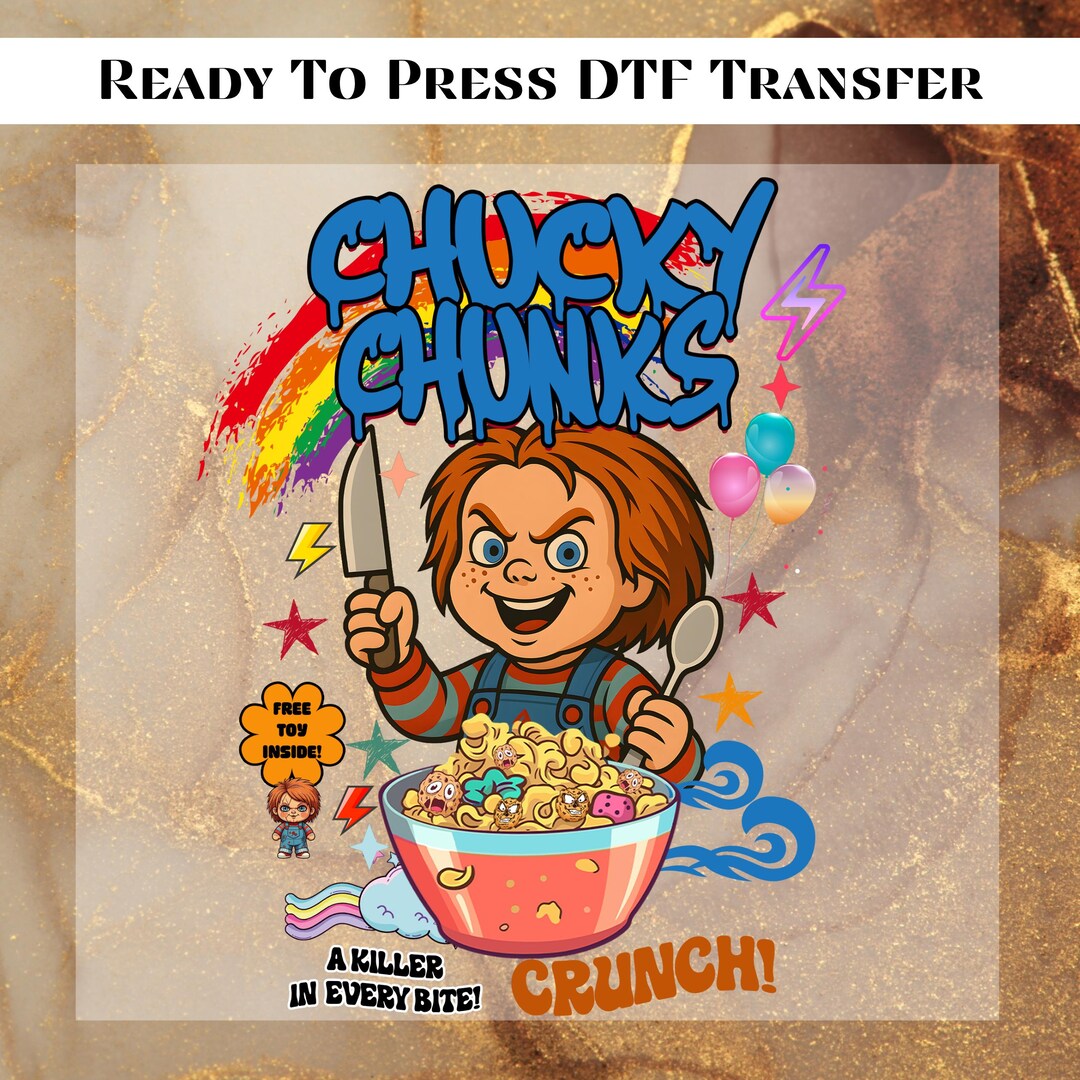 Chunks Cereal Horror Welcome Ready to Press, Layered Halloween for ...