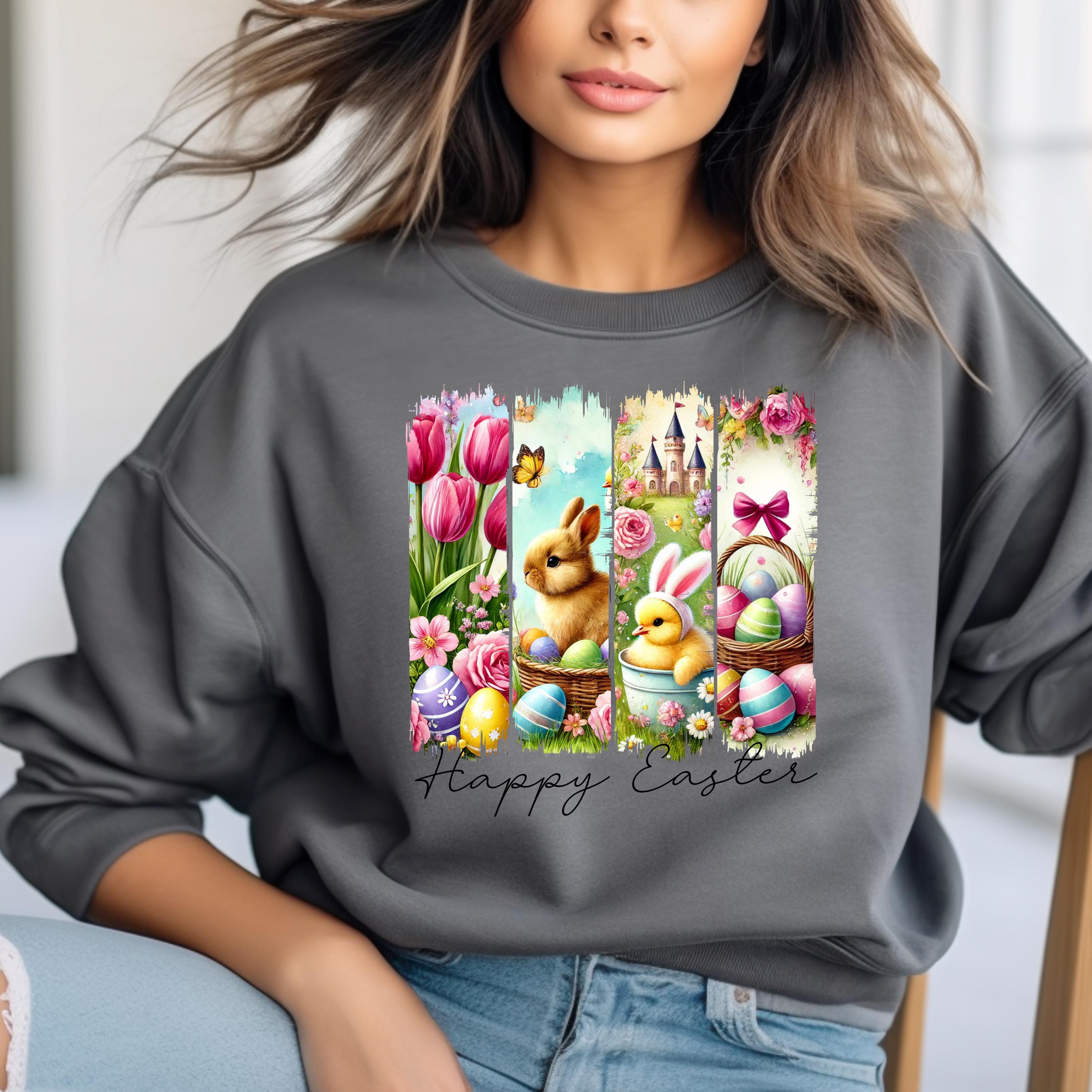 Happy Easter DTF Transfer Ready to Press, Coquette Easter Bunny Apply ...