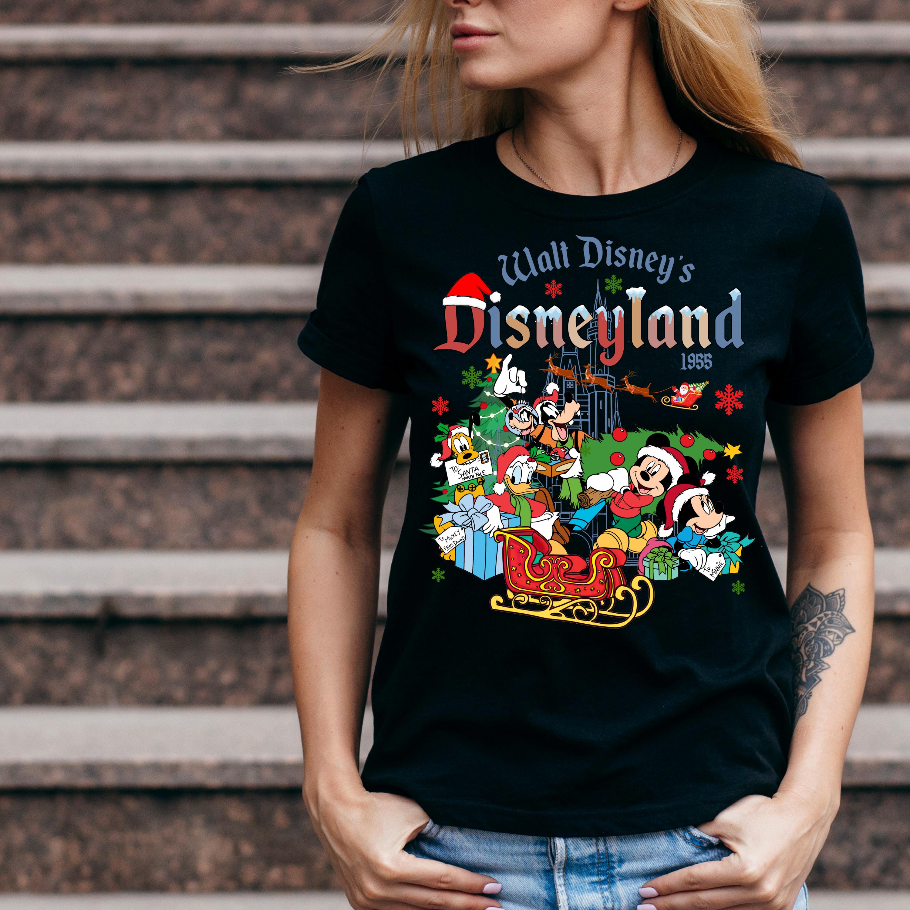 Vintage Disney's Est 1955 DTF, Mickey Very Merry Christmas Heat Press ...