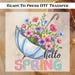 Flowers Hello Spring Tshirt DTF, Floral Umbrella Welcome Sign Gift ...