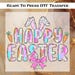 Happy Easter DTF Transfer Ready to Press, Coquette Easter Bunny Apply ...