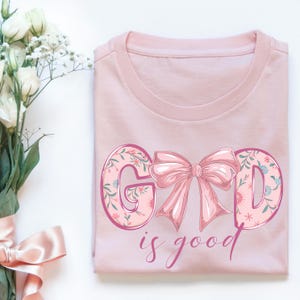 God is Good DTF Transfer for Ready to Press, Christian Bible Verse ...