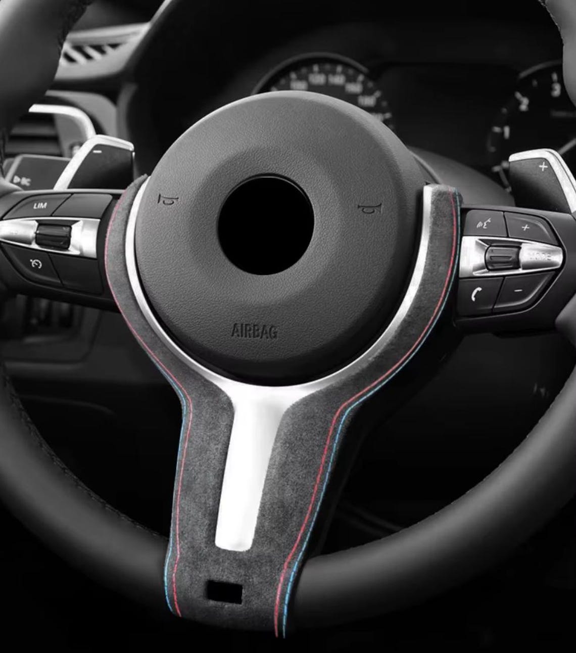 Premium Alcantara Steering Wheel Trim Sticker for BMW Series 1-4, X1 - Etsy