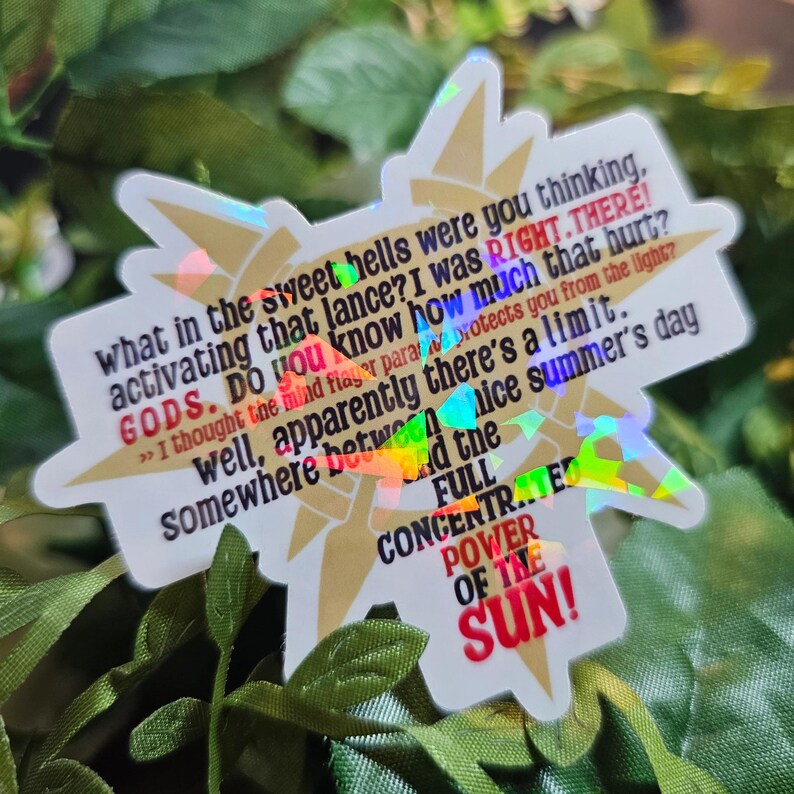 Astarion Blood of Lathander Holographic Vinyl Sticker, BG3 Rage Rant ...