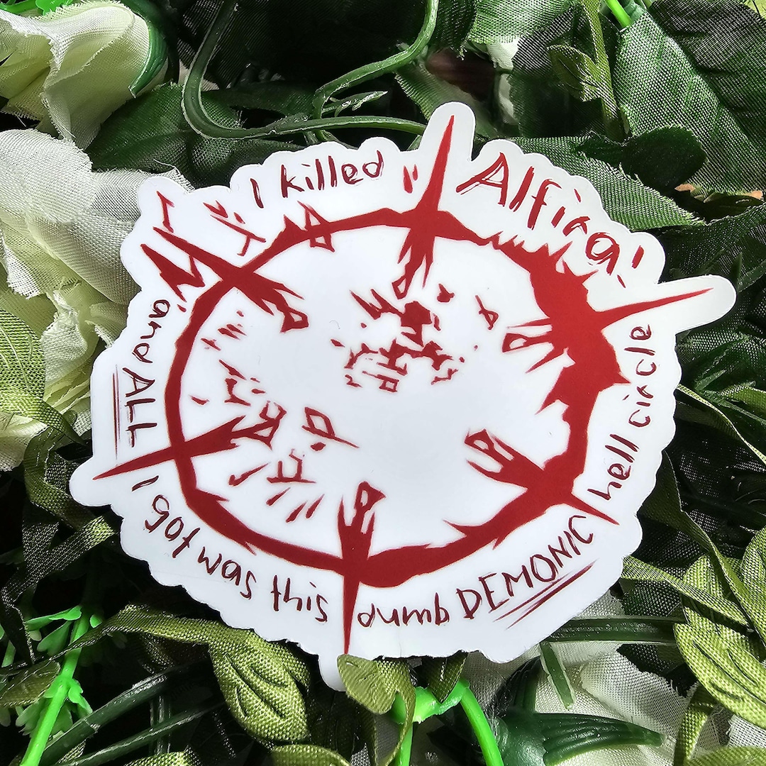 Alfira, Dark Urge, Durge, Baldur's Gate 3 Spoiler Vinyl Sticker - Etsy
