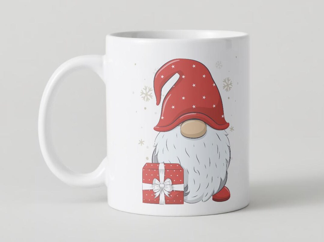 Gonk Mug, Christmas Gonk Coffee Cup, Christmas Gnome Mug, Secret Santa ...