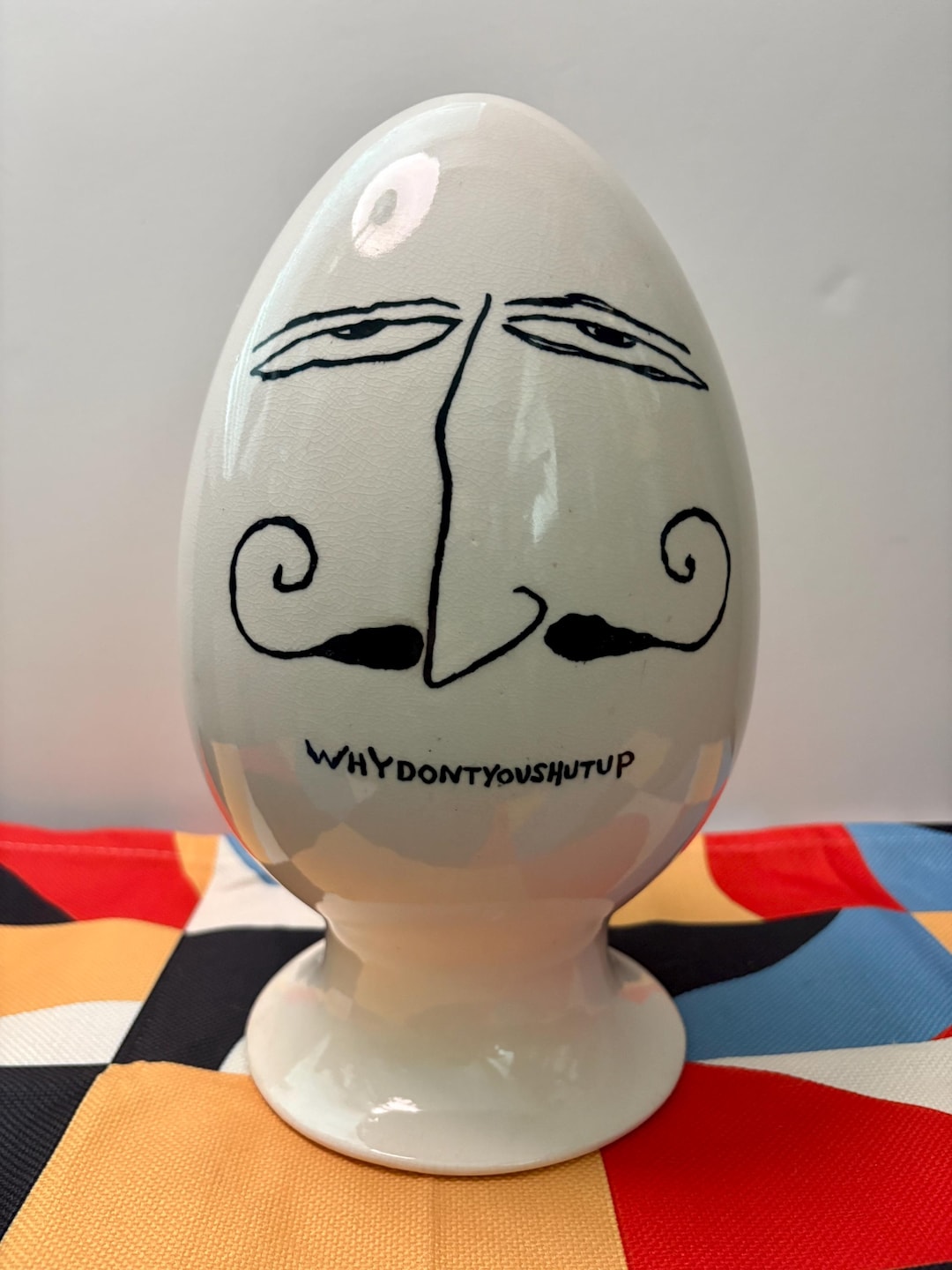 Lagardo Tackett Egghead Why Don't You Shut up Condom Holder / Stash Jar With Cork 1958 - Etsy