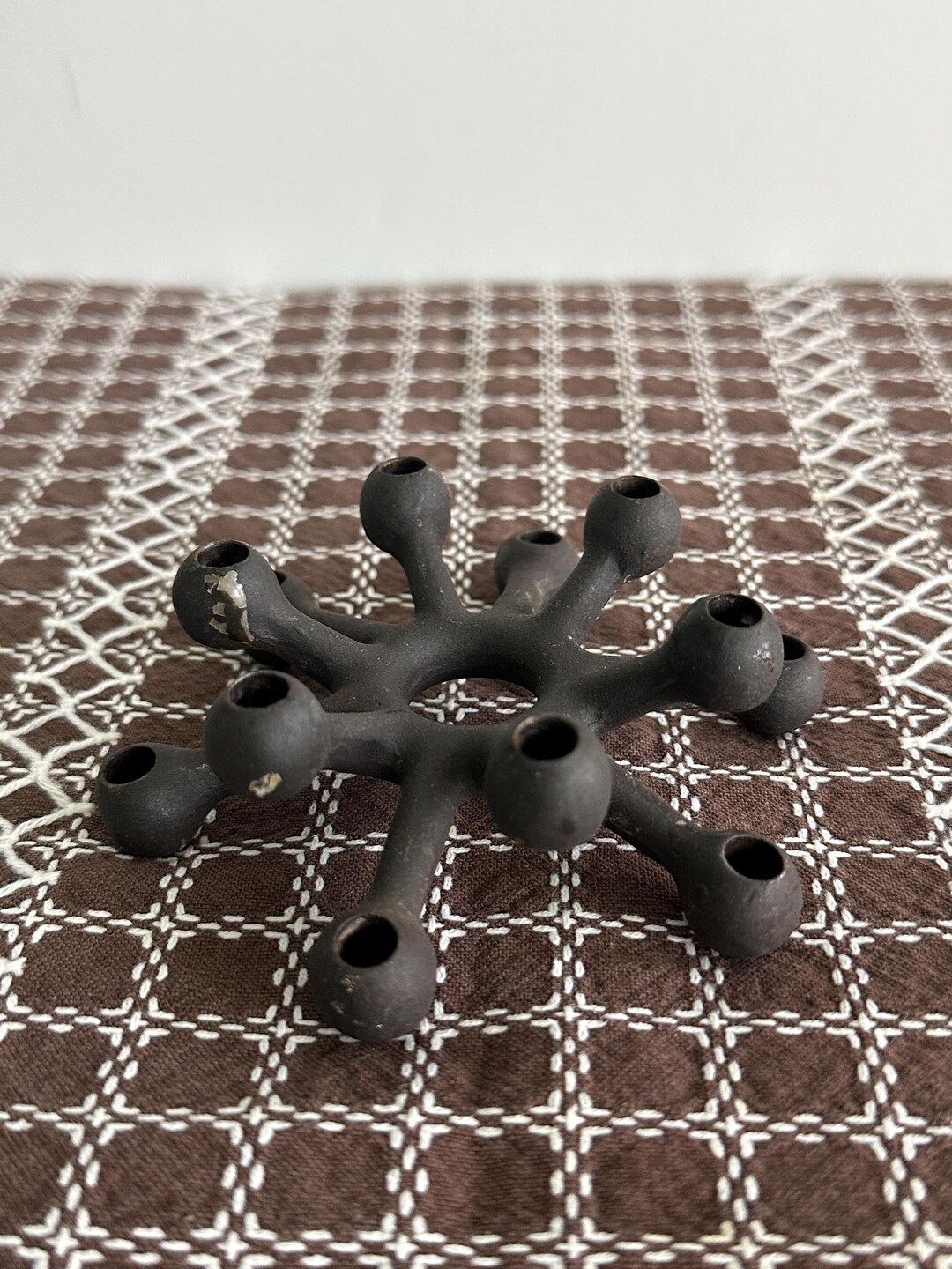 Dansk Cast Iron Spider Candle Holder - Tiny Taper - Etsy