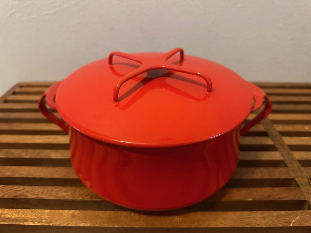 Vintage RED Dansk Kobenstyle Dutch Oven - Etsy
