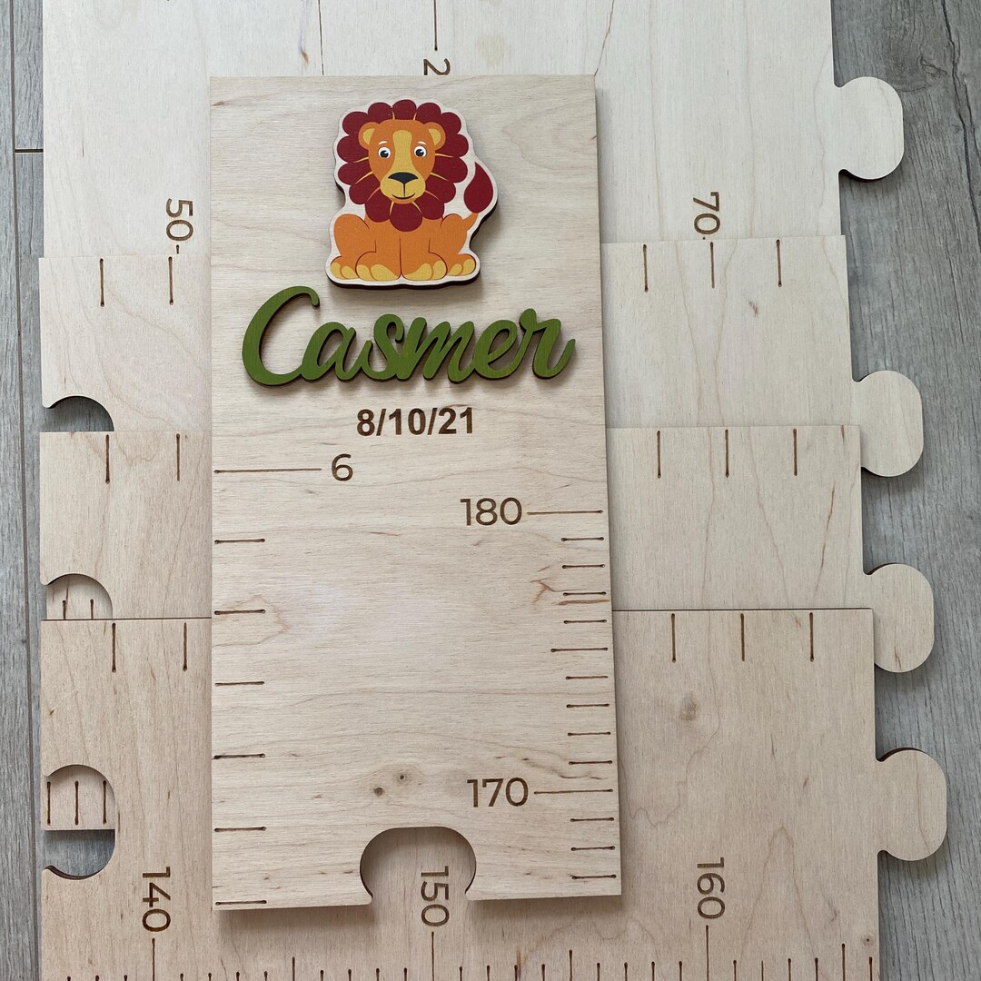 Animal Growth Chart Personalized Growth Chart Baby Christmas Gift ...
