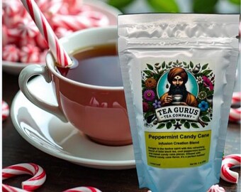 Chocolate Candy Cane Herbal Tea - Etsy