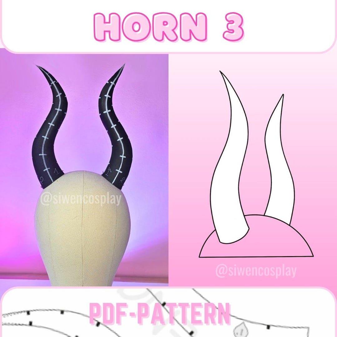 PDF Fantasy Horn Cosplay Pattern 3 - Etsy