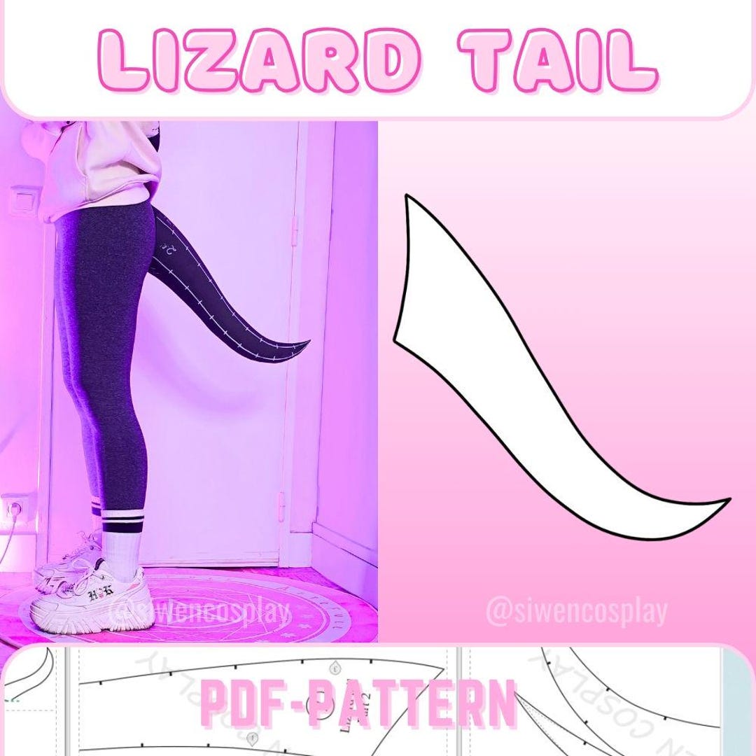 PDF Lizard Tail Pattern - Etsy