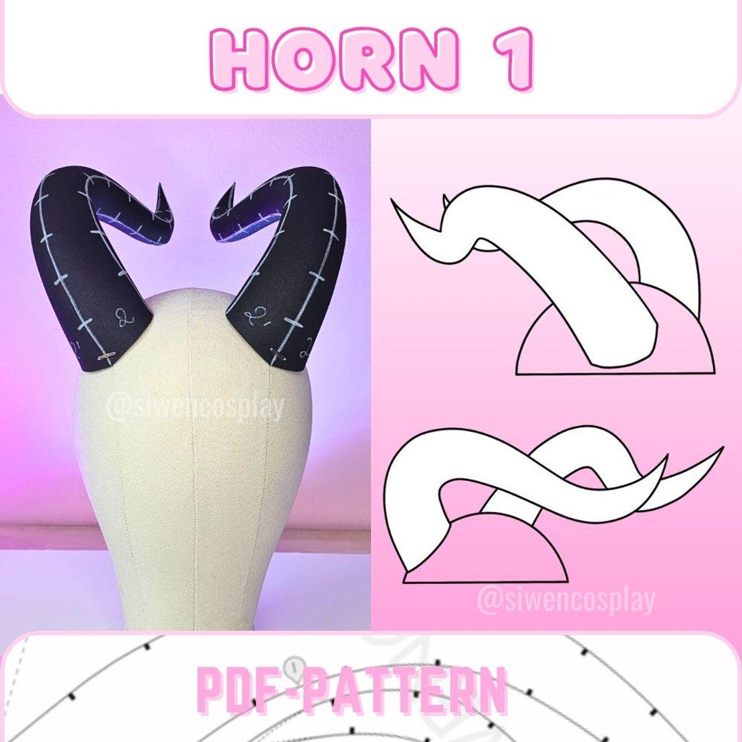 PDF Fantasy Horn Cosplay Pattern 1 - Etsy