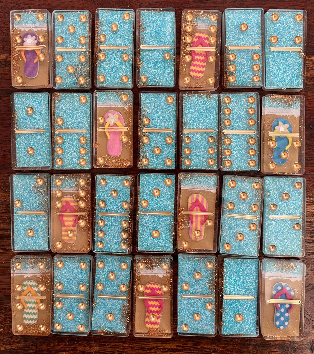 Beach Theme Domino Set - Etsy