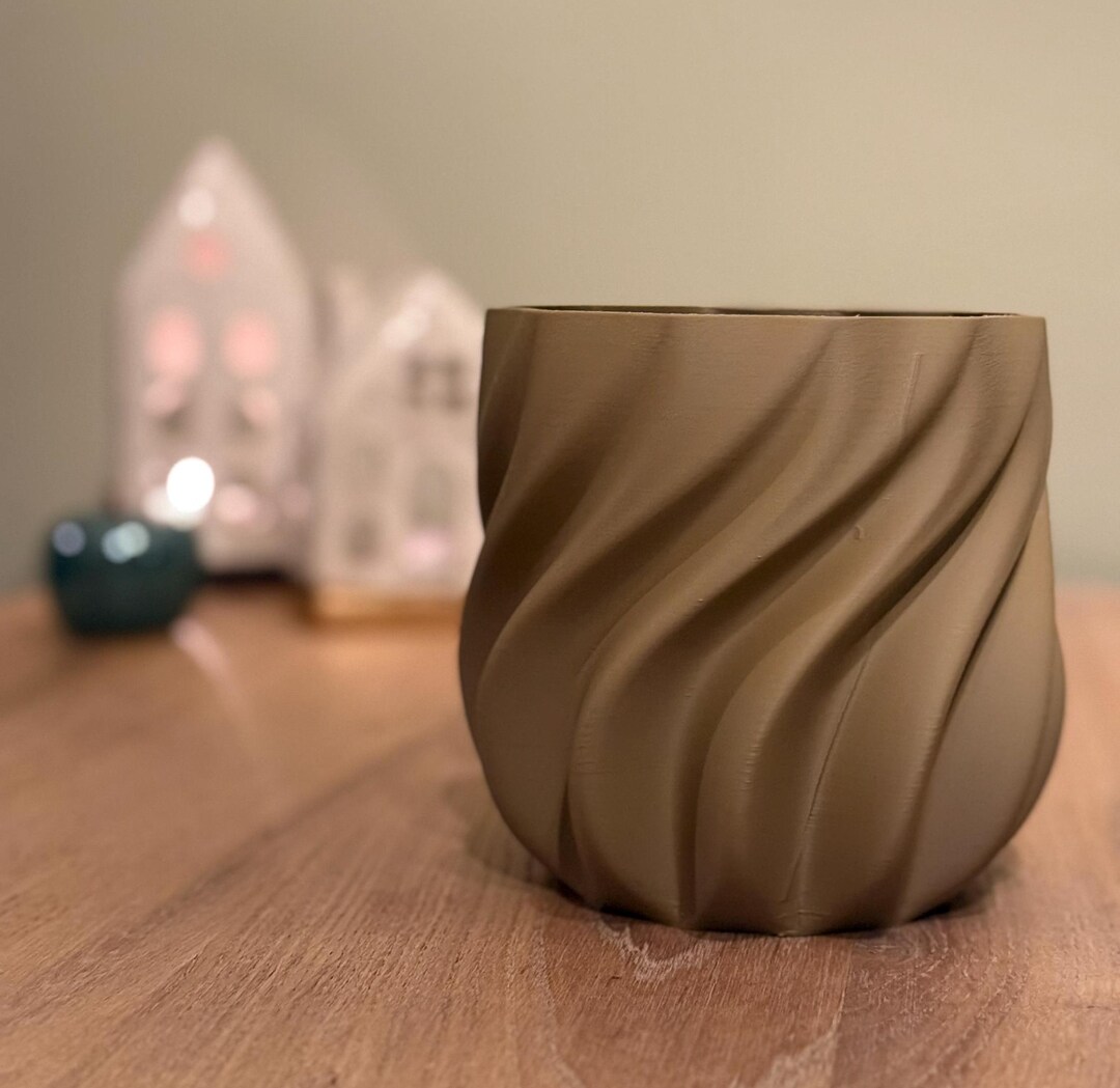 Waves Pattern Planter Plant Pot Vase | Perfect Gift | Different Sizes ...